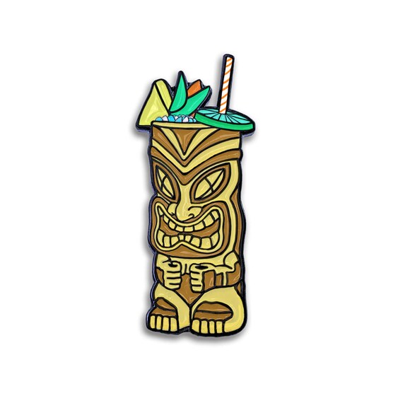 Tiki Drink Pin