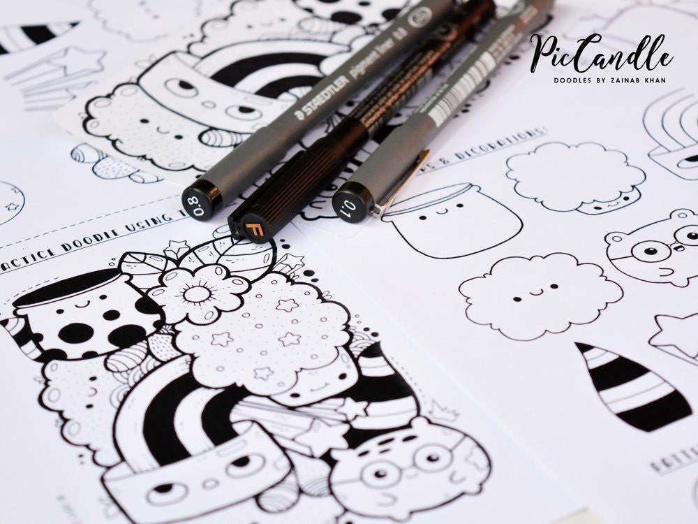 Doodle for Beginners Reference/Practice Printable