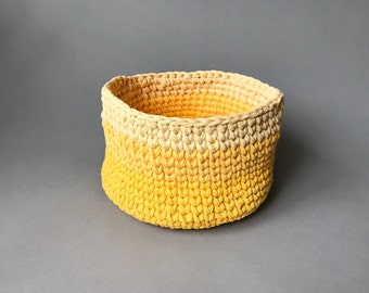 Tshirt yarn basket | Etsy