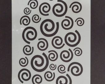 Swirl stencil | Etsy