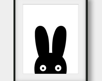 Bunny poster | Etsy