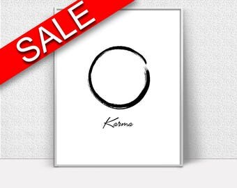 Karma poster | Etsy