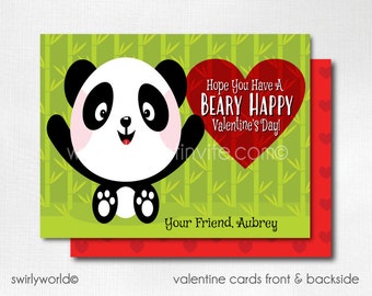 Panda bear valentine | Etsy