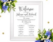 Wedding program sign | Etsy