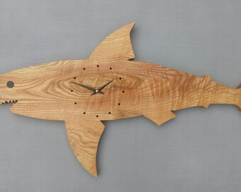Shark clock | Etsy