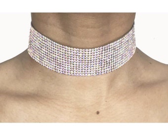 Rhinestone necklace | Etsy