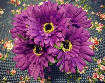 Purple gerbera daisy | Etsy