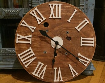 Spool clock | Etsy