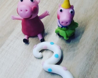 Pig cake topper | Etsy