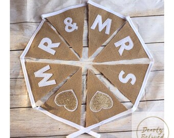 Burlap bunting | Etsy