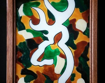 Stained glass deer | Etsy