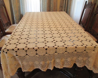 Crochet tablecloth | Etsy