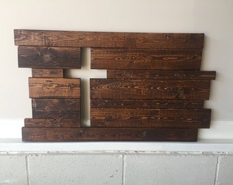 Western Themed Wooden Cross Wall Hanging