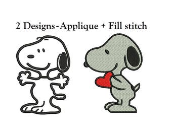 Snoopy embroidery | Etsy