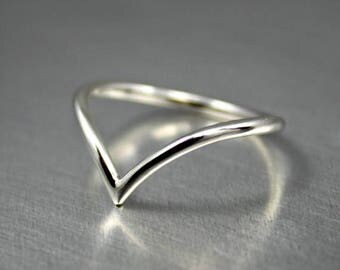 Simple silver ring | Etsy