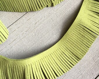 Green fringe trim | Etsy