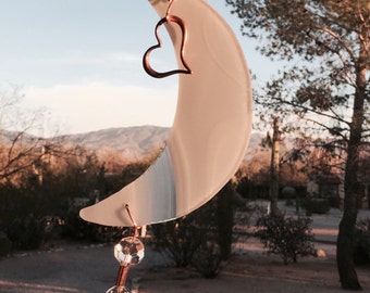 Stained glass moon | Etsy