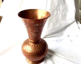 Antique copper vase | Etsy