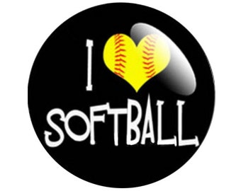 Softball buttons | Etsy