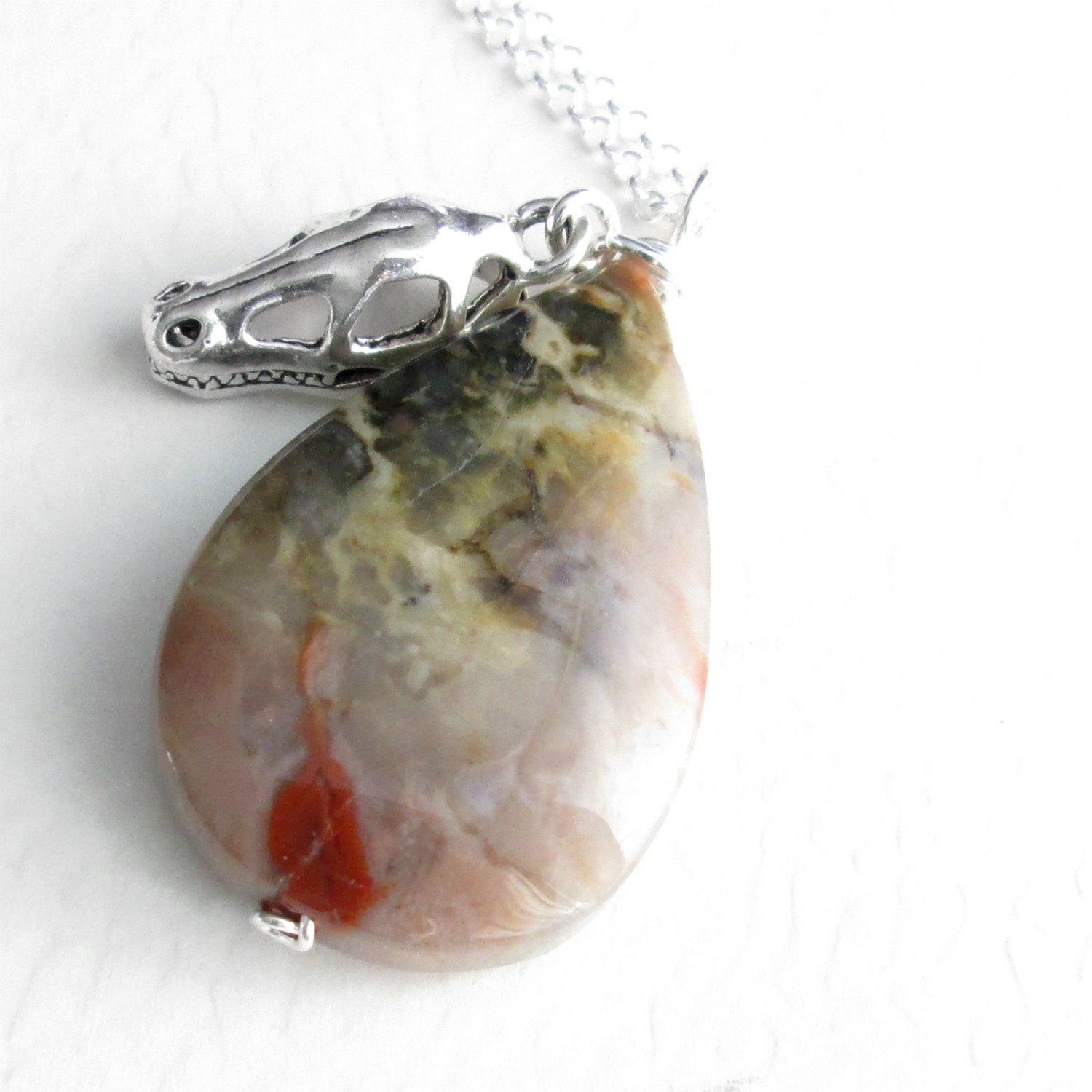 Necklace Coprolite Fossil Dinosaur Dung Jewelry by cindylouwho2