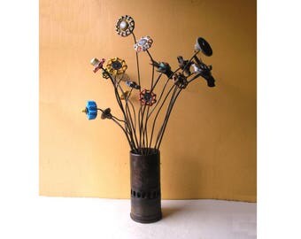 Steampunk vase | Etsy