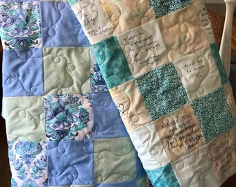 Custom wedding quilt | Etsy