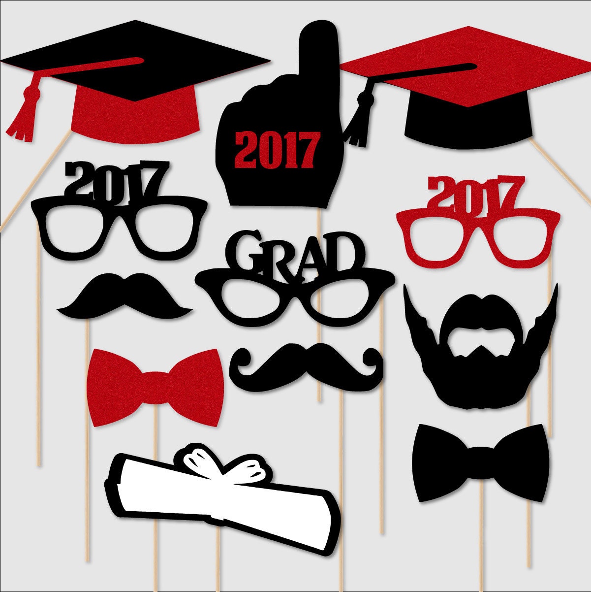 2017 Graduation Photo Booth Props