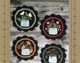 Wool applique pattern | Etsy