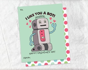 Robot valentine | Etsy