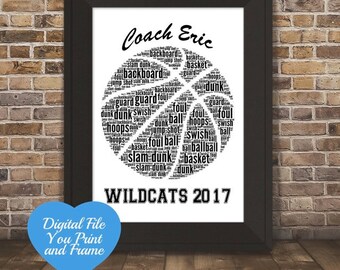 Basketball word art | Etsy