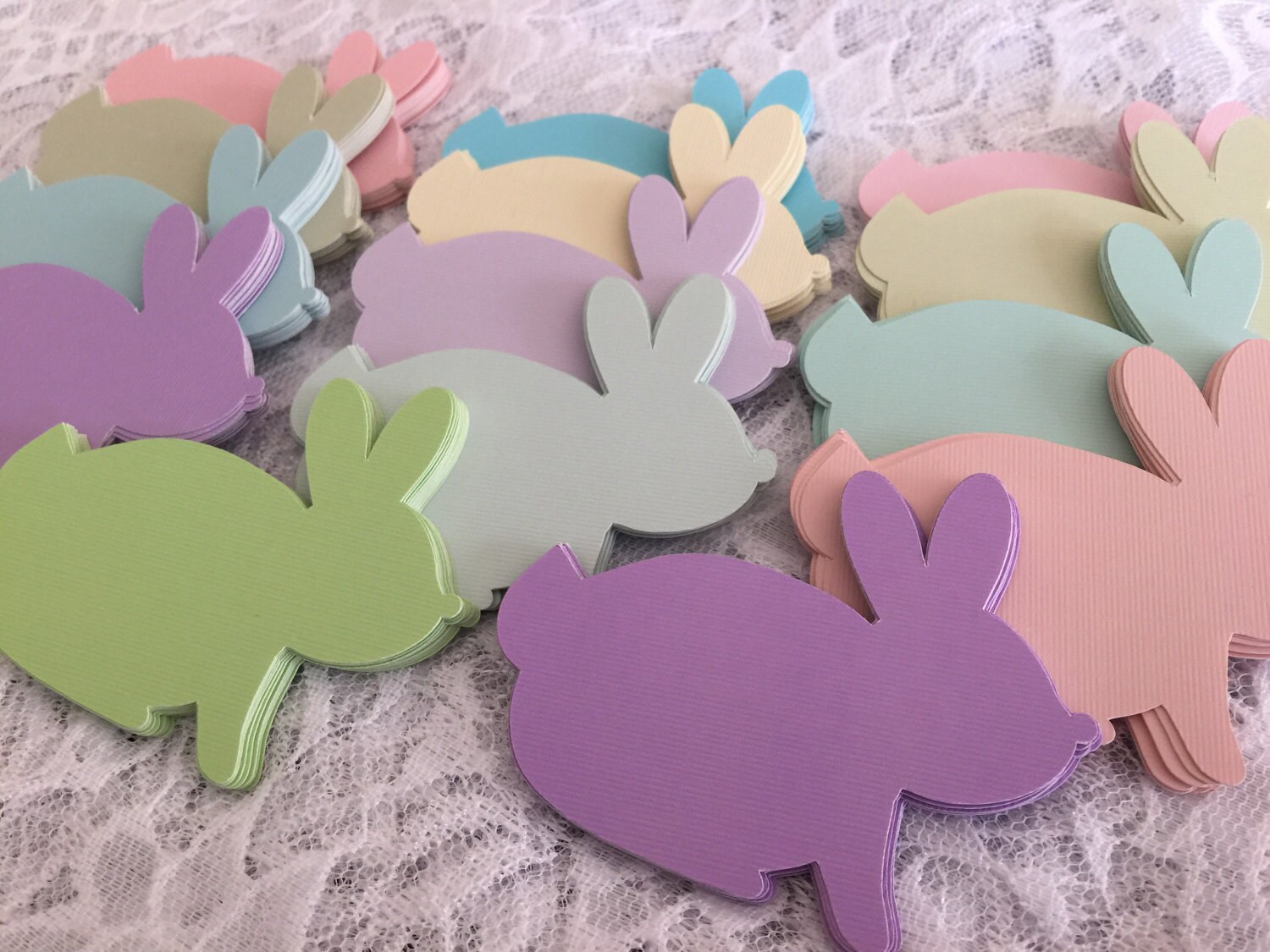 Bunny Rabbit Die Cuts Paper Bunny Shapes Easter Party