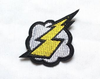 Lightning bolt patch | Etsy