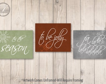 Christmas wall art | Etsy