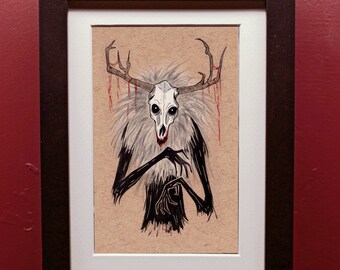 Medium Wendigo Algonquian folklore Art Print
