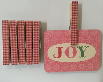Clothespin Peg Fridge Magnets Button Magnets by TheHomemadeHaven