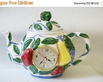 Tea pot clock | Etsy