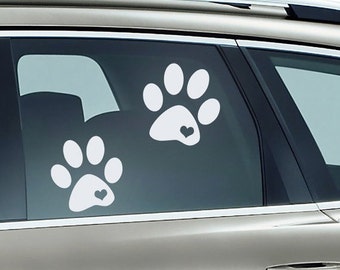 Items similar to Love my dog car window decal dog breed car window ...