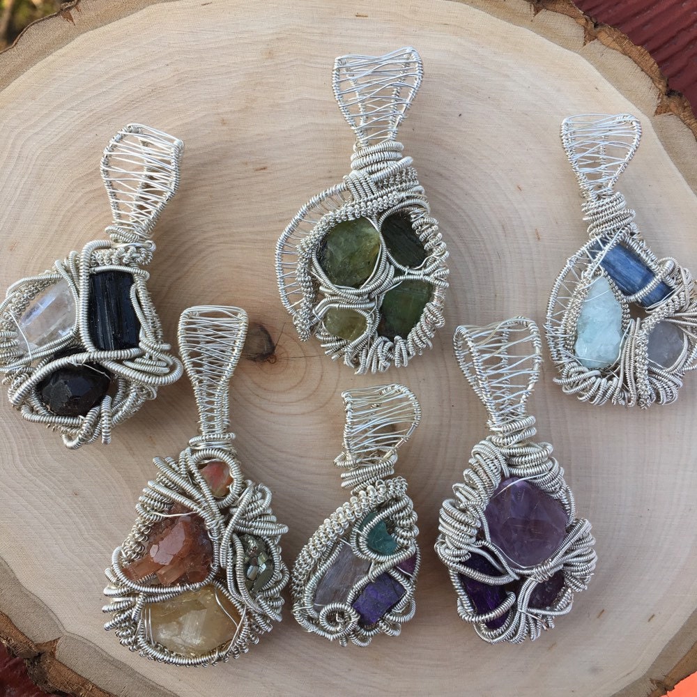 One of a kind unique gemstone jewelry and wire by JewelryByRobyn