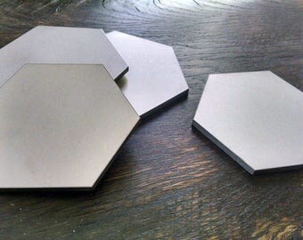 Hexagon coasters | Etsy