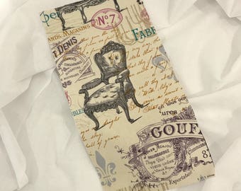 French script fabric | Etsy