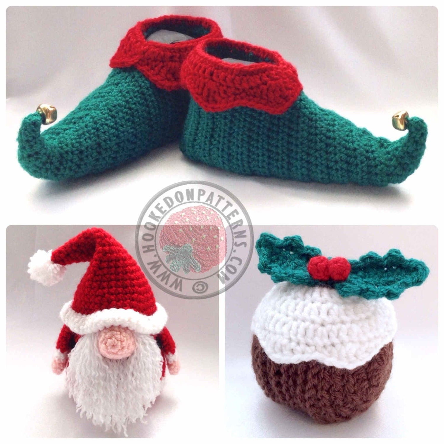 Hooked On Patterns' Christmas Crochet Pattern Bundle Set
