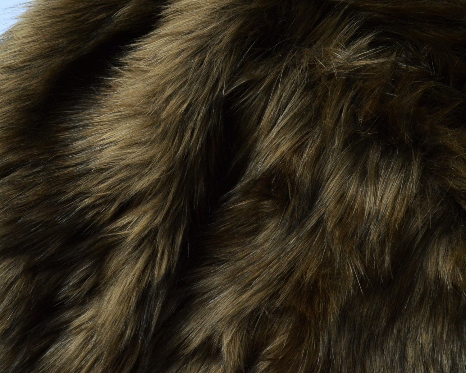 Brown Wolf Fur Craft Squares Bear Cosplay Fur Werewolf