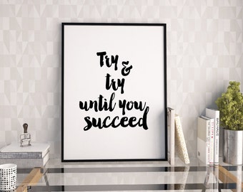 Succeed quote | Etsy