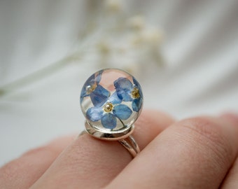 Forget me not ring | Etsy