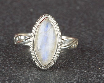 Mens moonstone ring | Etsy