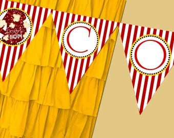 Popcorn banner | Etsy