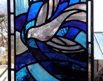 Stained glass dove | Etsy
