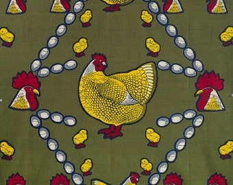 Chicken fabric | Etsy