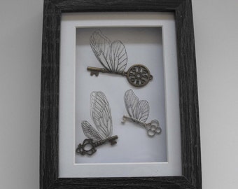 10 x flying 'magical' keys with wings various types by ...