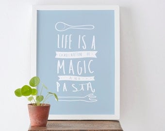 Pasta poster | Etsy